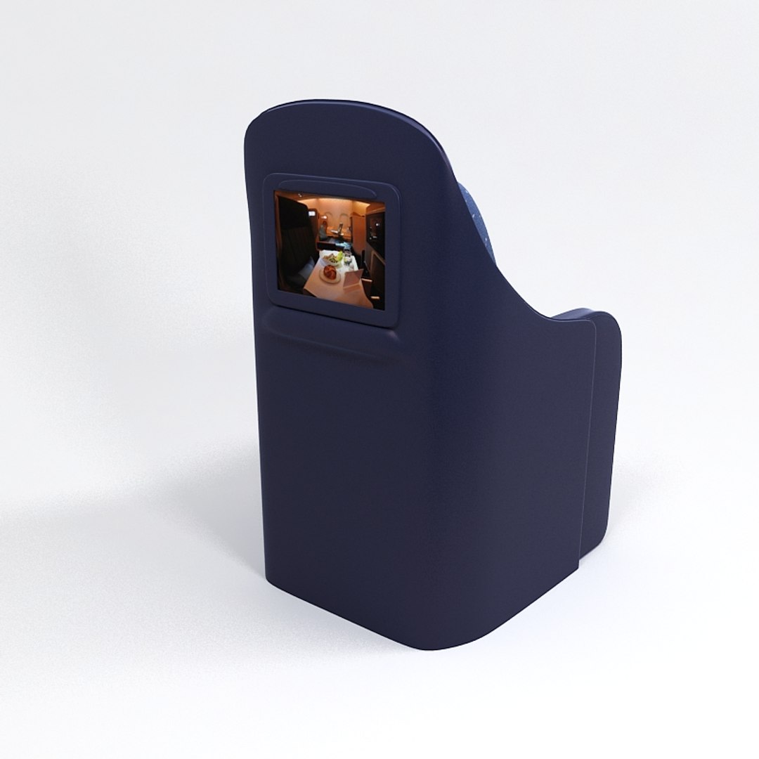 3d Model Of Airplane Class Seats