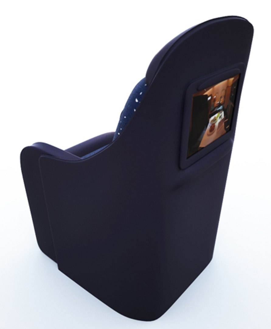3d Model Of Airplane Class Seats