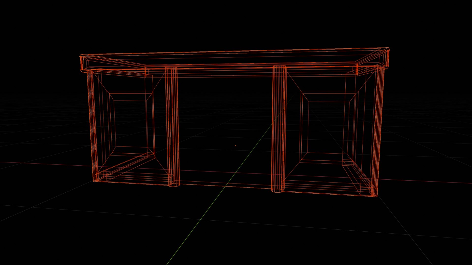 3D Model Writing Desk - TurboSquid 2054262