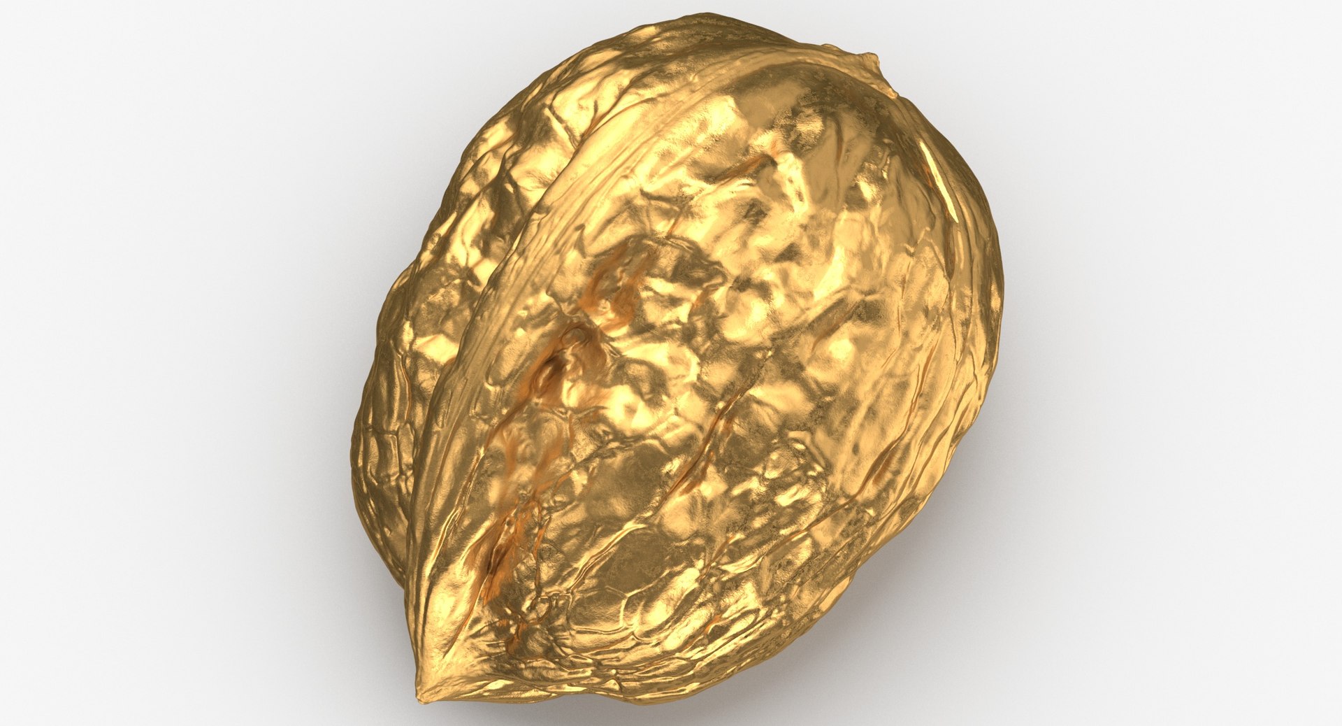 3D Walnuts Silver And Gold Collection 01 - 2 Models Model - TurboSquid ...