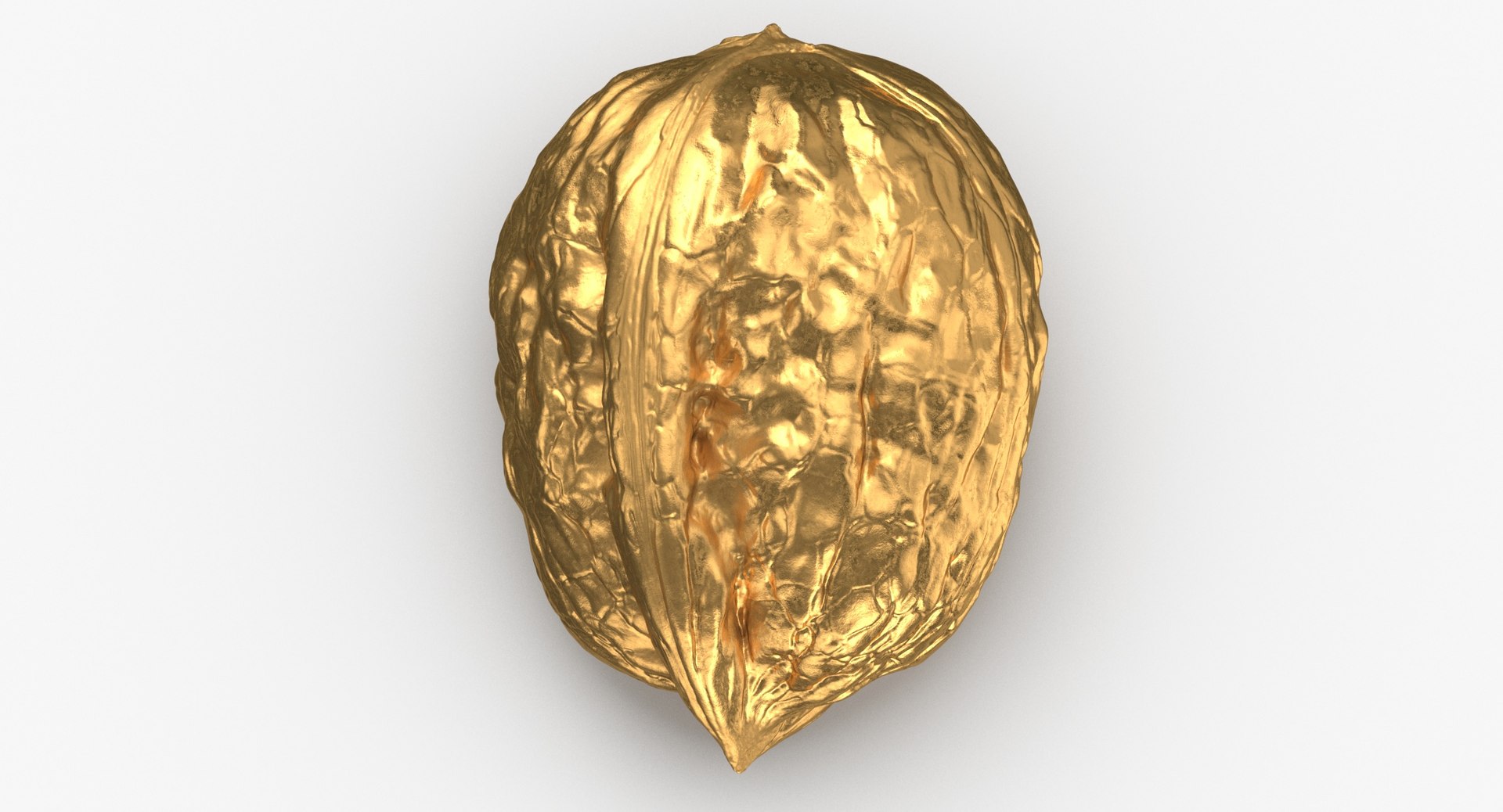 3D Walnuts Silver And Gold Collection 01 - 2 Models Model - TurboSquid ...