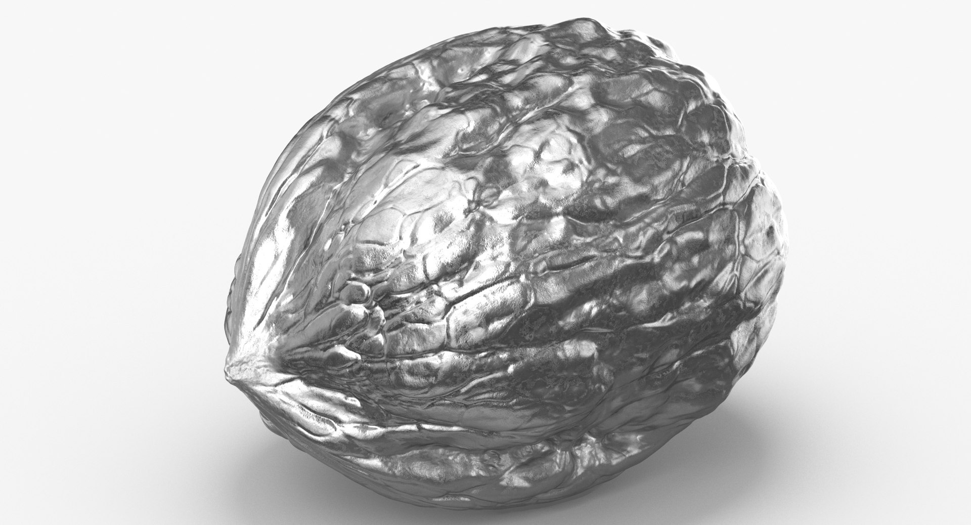 3D Walnuts Silver And Gold Collection 01 - 2 Models Model - TurboSquid ...