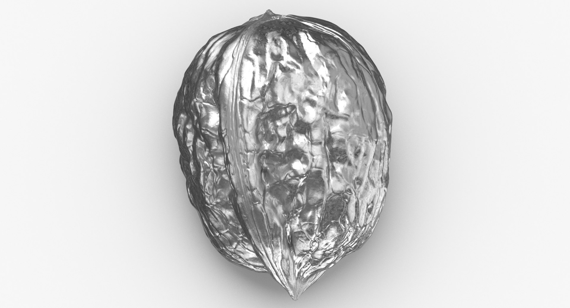 3D Walnuts Silver And Gold Collection 01 - 2 Models Model - TurboSquid ...