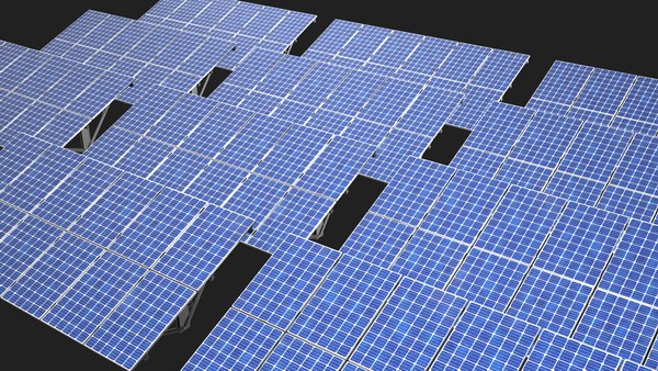 3D solar panel - TurboSquid 1455842