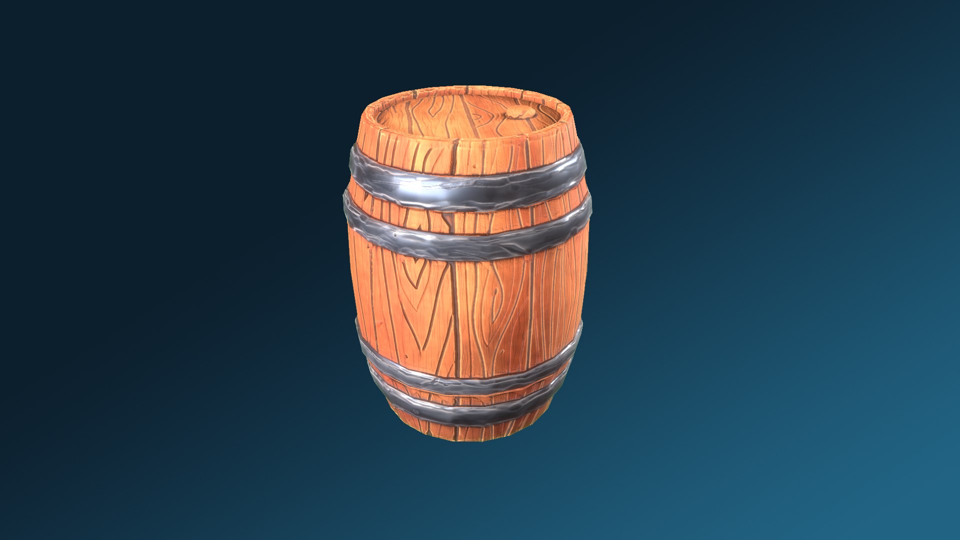 Stylized Barrel Model - TurboSquid 2065117