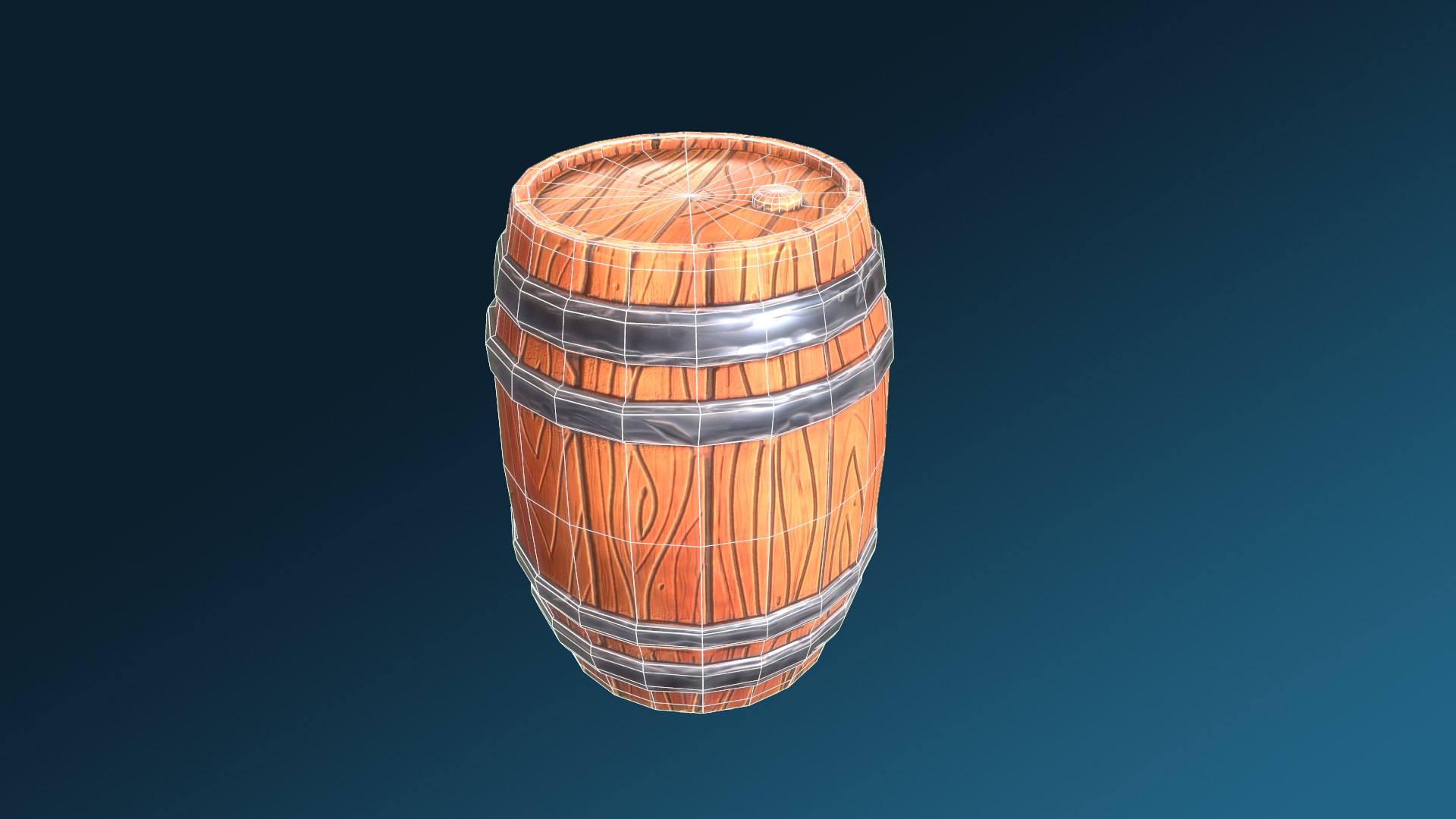 Stylized Barrel Model - TurboSquid 2065117