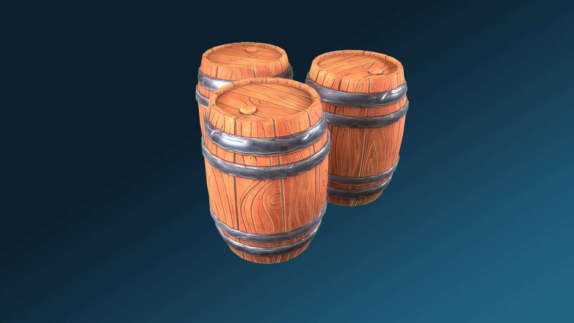 Stylized Barrel Model - TurboSquid 2065117