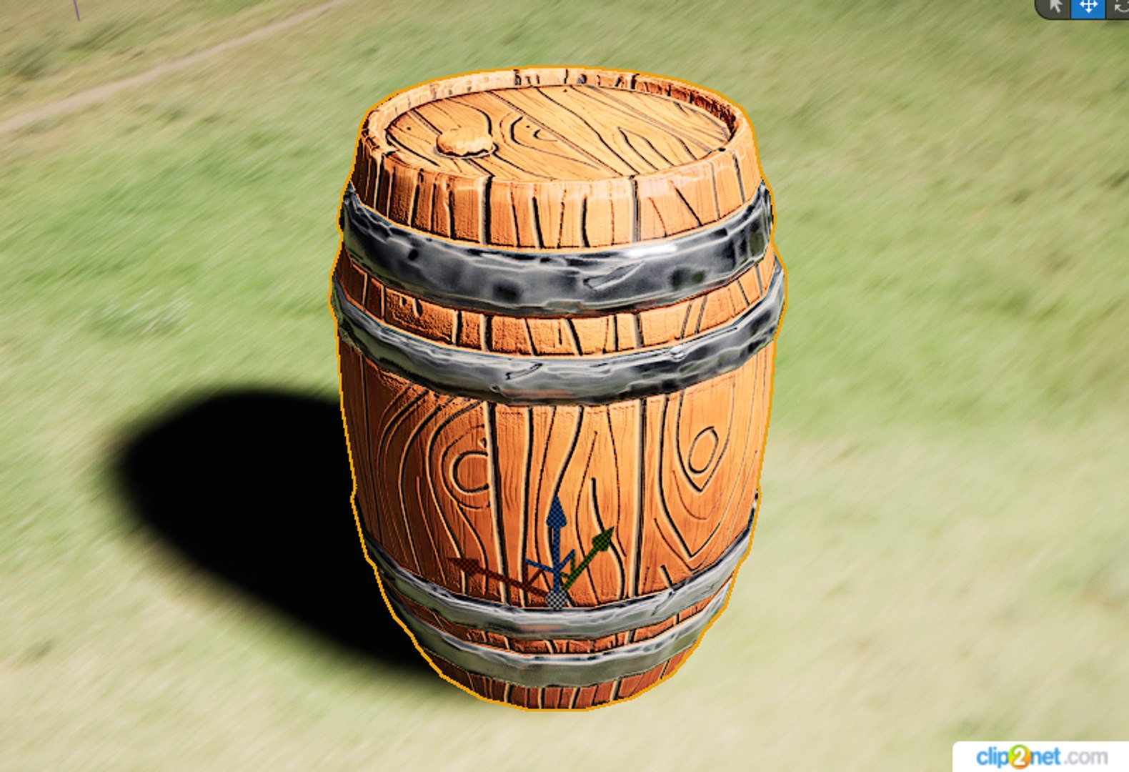 Stylized Barrel Model - TurboSquid 2065117