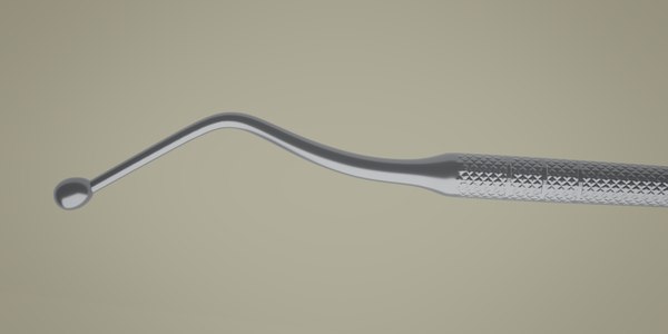 Curette instrument 3D model - TurboSquid 1512733