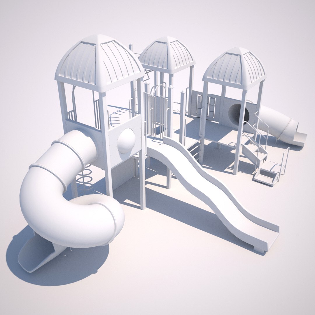 3d Model Outdoor Playground Equipment Ground