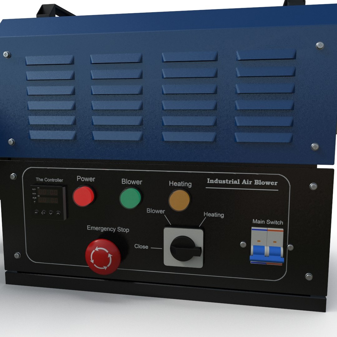 Industrial Air Blower 3D Model - TurboSquid 1676974