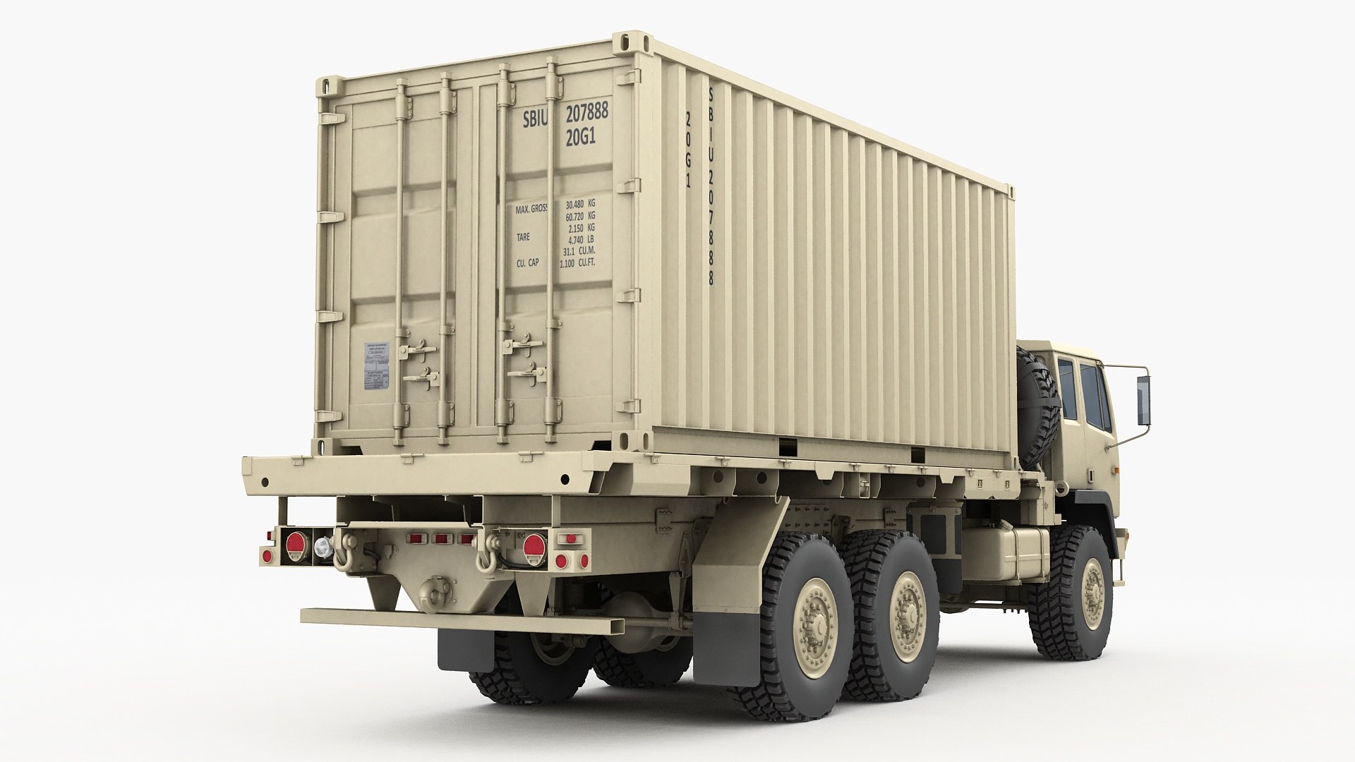 3D m1085 truck transport cargo containers - TurboSquid 1611311