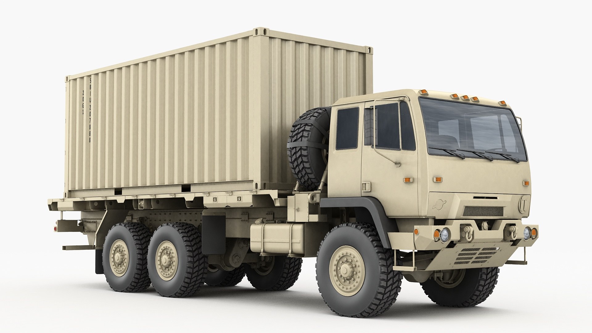 3D M1085 Truck Transport Cargo Containers - TurboSquid 1611311