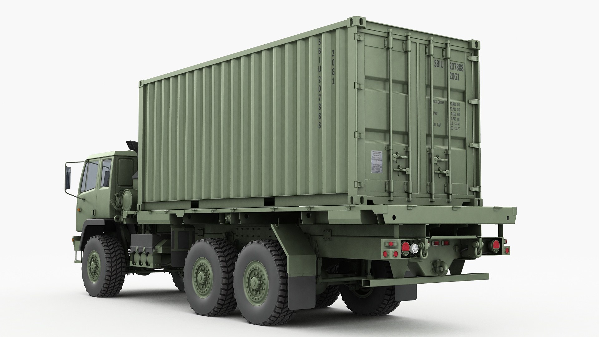 3D m1085 truck transport cargo containers - TurboSquid 1611311