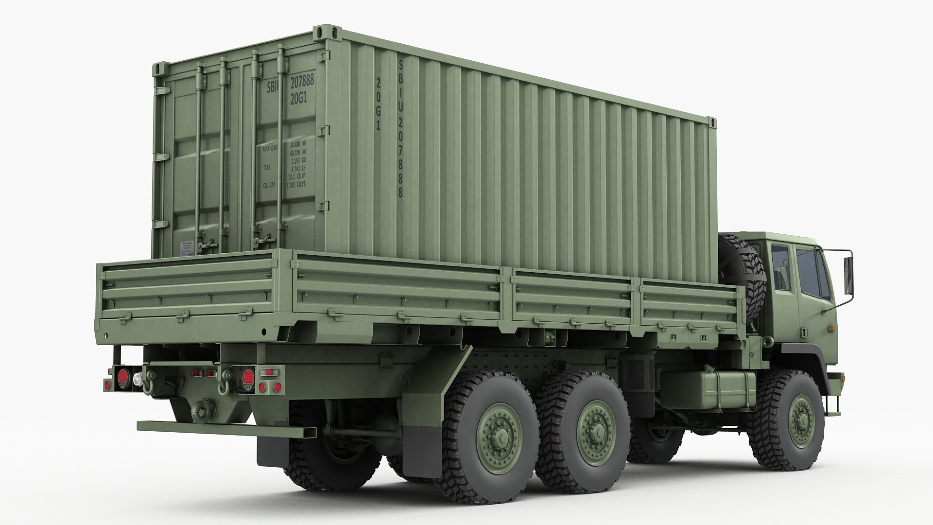 3D m1085 truck transport cargo containers - TurboSquid 1611311