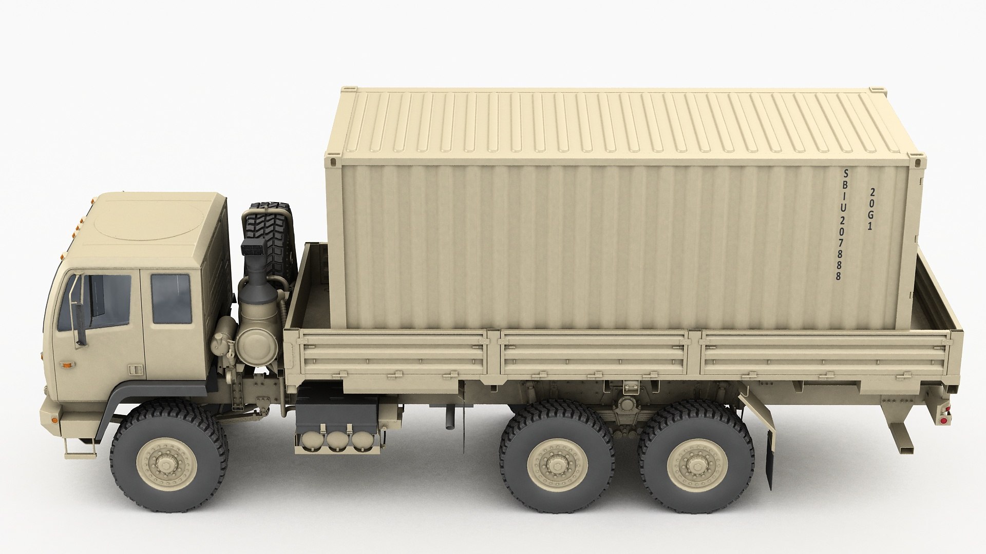 3D m1085 truck transport cargo containers - TurboSquid 1611311