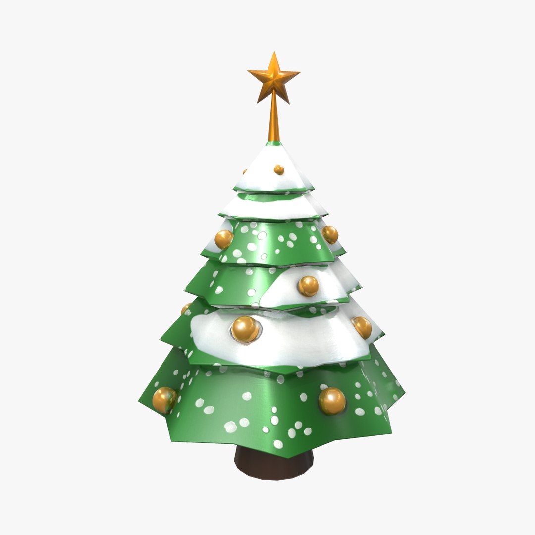 Sylized Xmas Tree V1 3D Model - TurboSquid 1826185