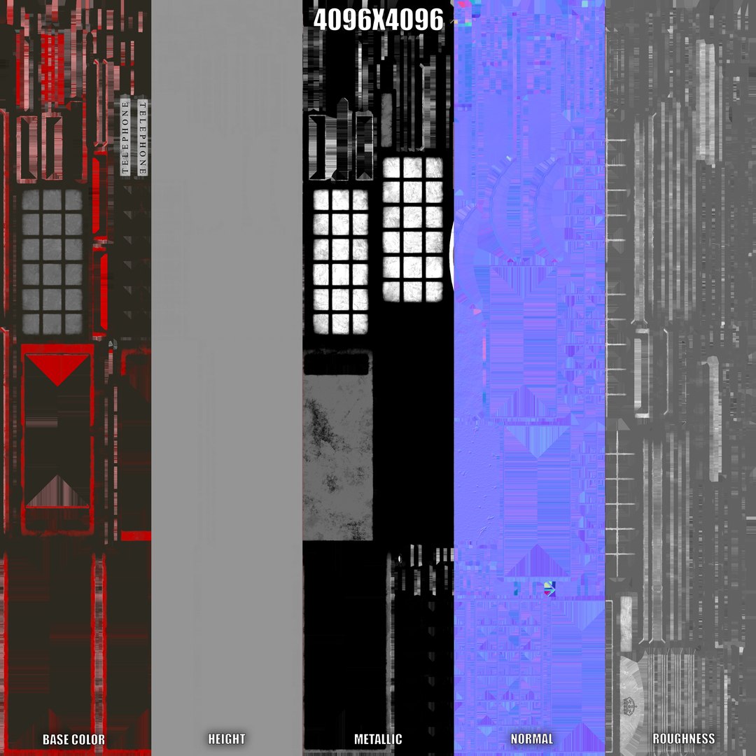 3D Red Telephone Box Model - TurboSquid 2144594