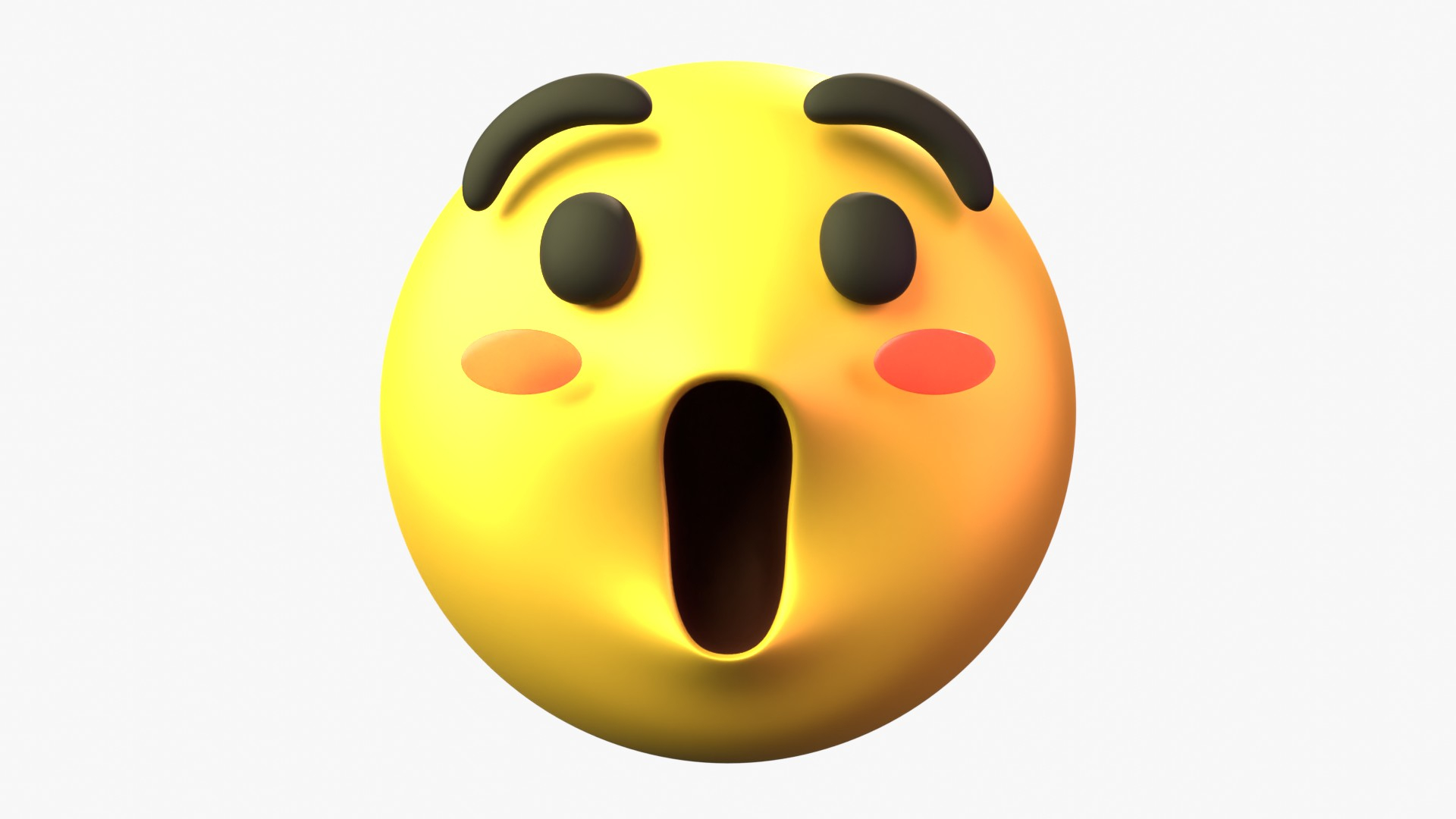 3D Face Amazed 3D Emoji - TurboSquid 2140450