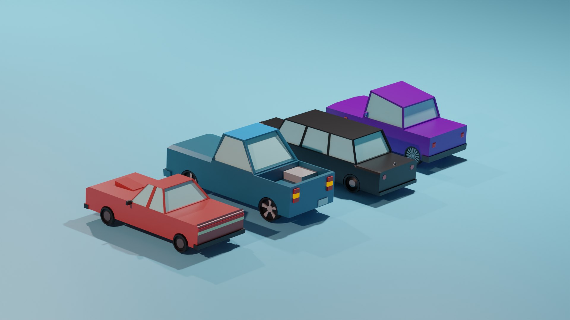 3D Model Cartoon Cars Collection Low Poly - TurboSquid 2054361