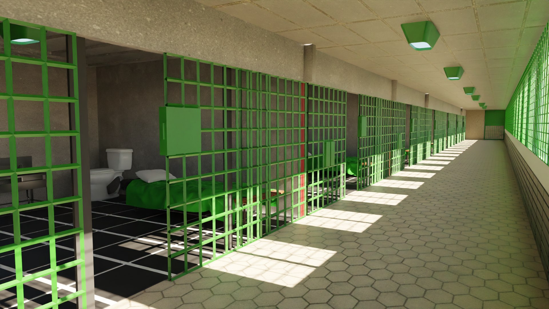 3D Prison Model - TurboSquid 2154741