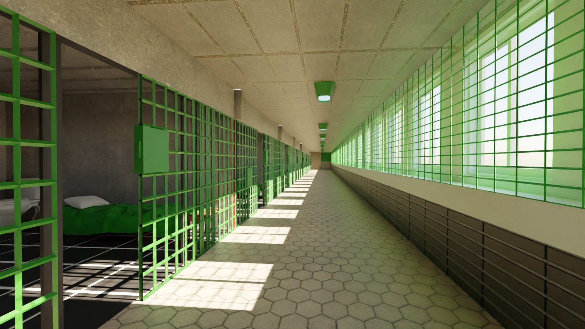 3D Prison Model - TurboSquid 2154741