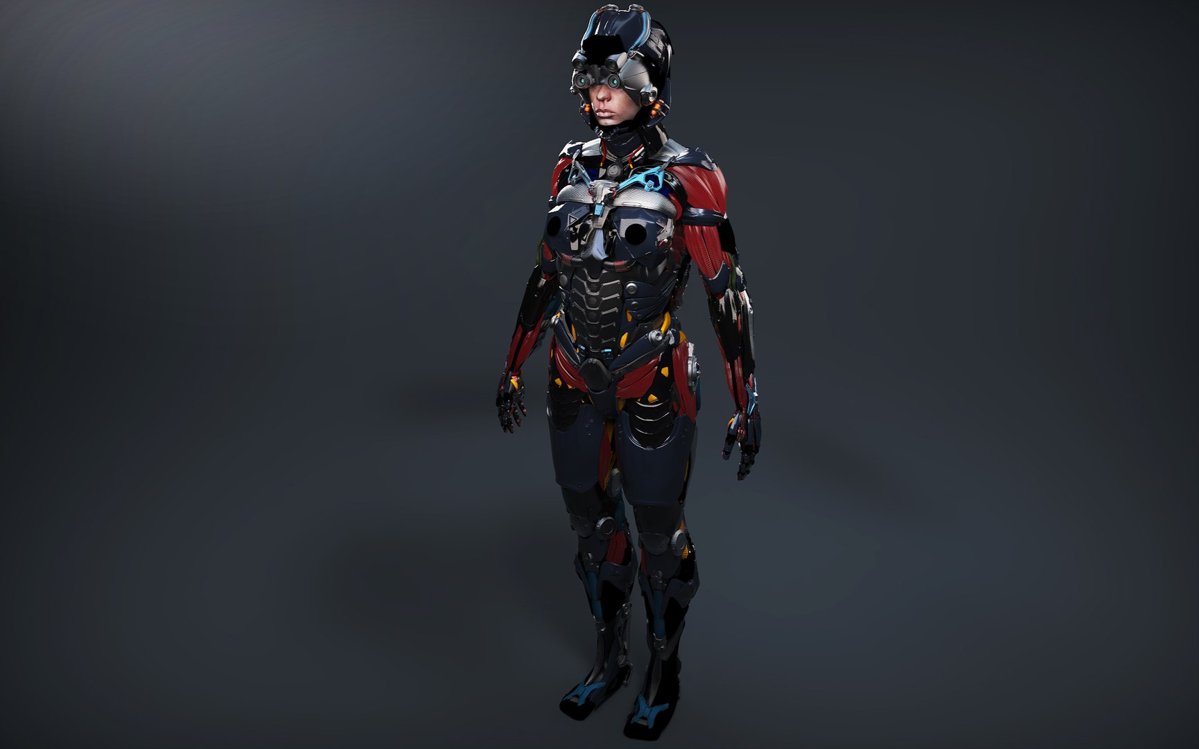 Female Character Sci-fi Obj