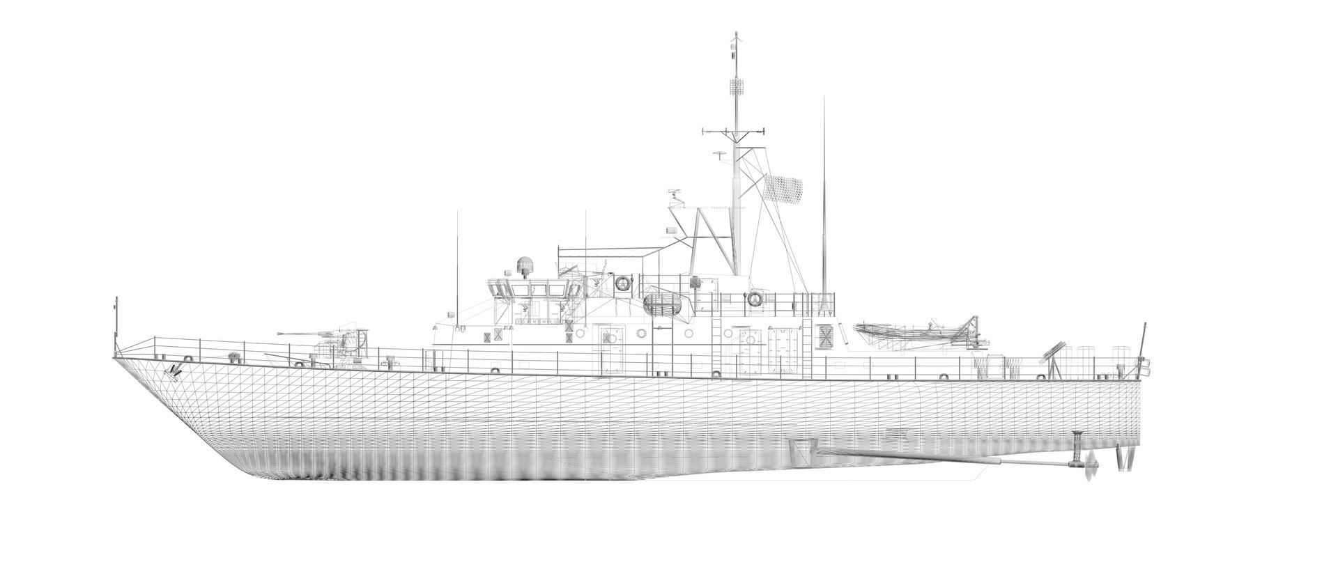 Fremantle Class Patrol Boat - HMAS Townsville Model - TurboSquid 2039767