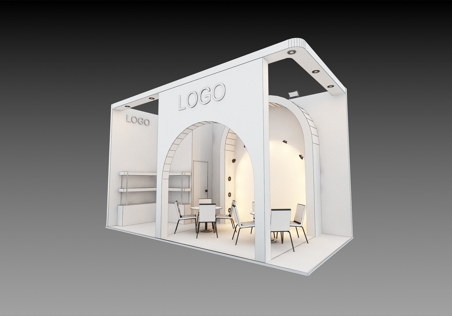3D Exhibition Stand Model - TurboSquid 2055433