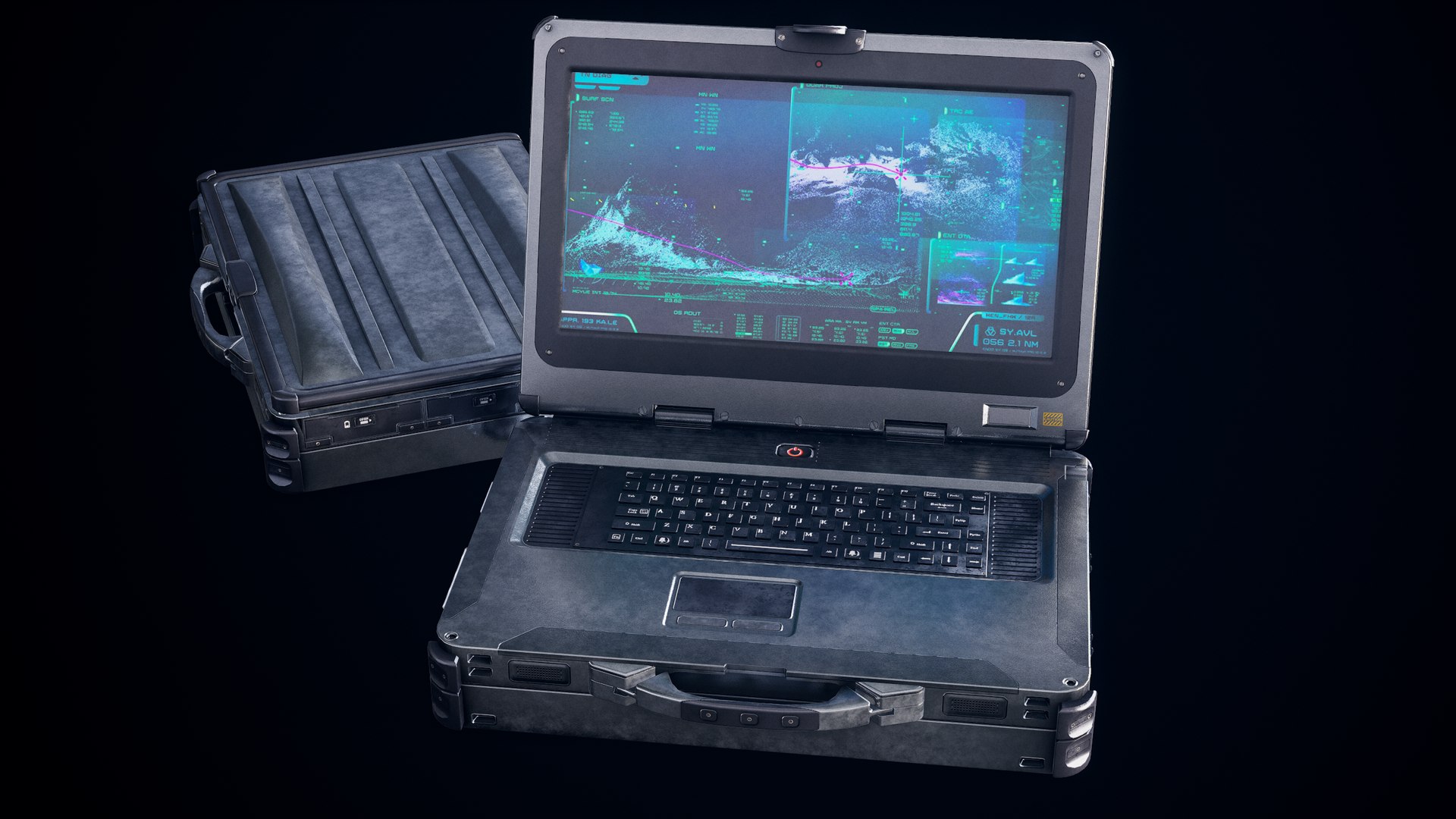 3D laptop rigged computer - TurboSquid 1635112