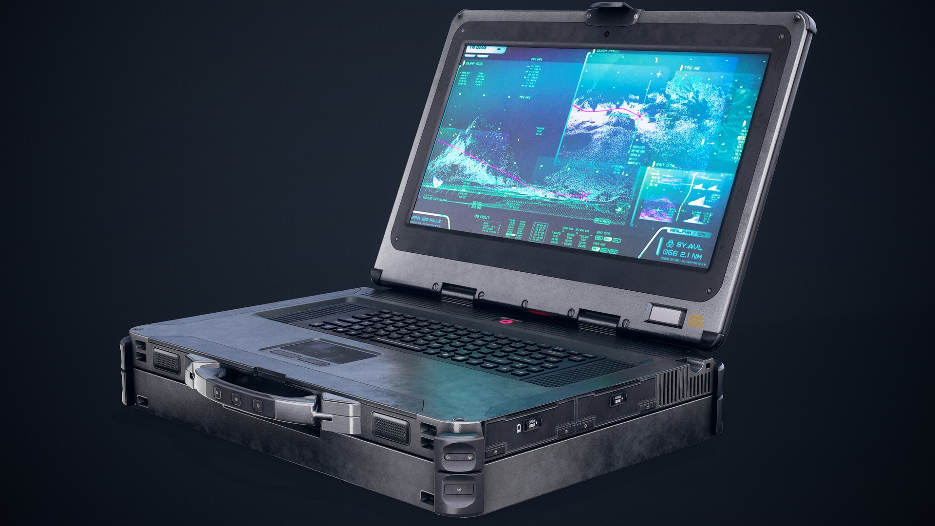 3D laptop rigged computer - TurboSquid 1635112