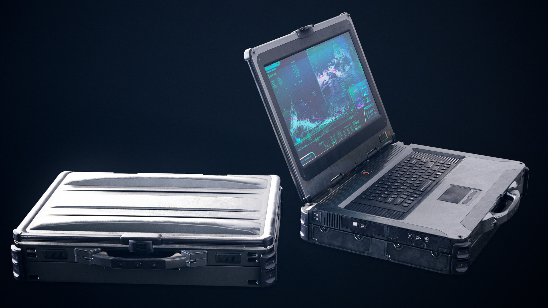 3D laptop rigged computer - TurboSquid 1635112