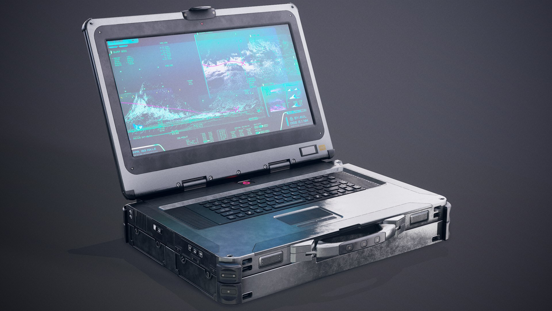 3D laptop rigged computer - TurboSquid 1635112