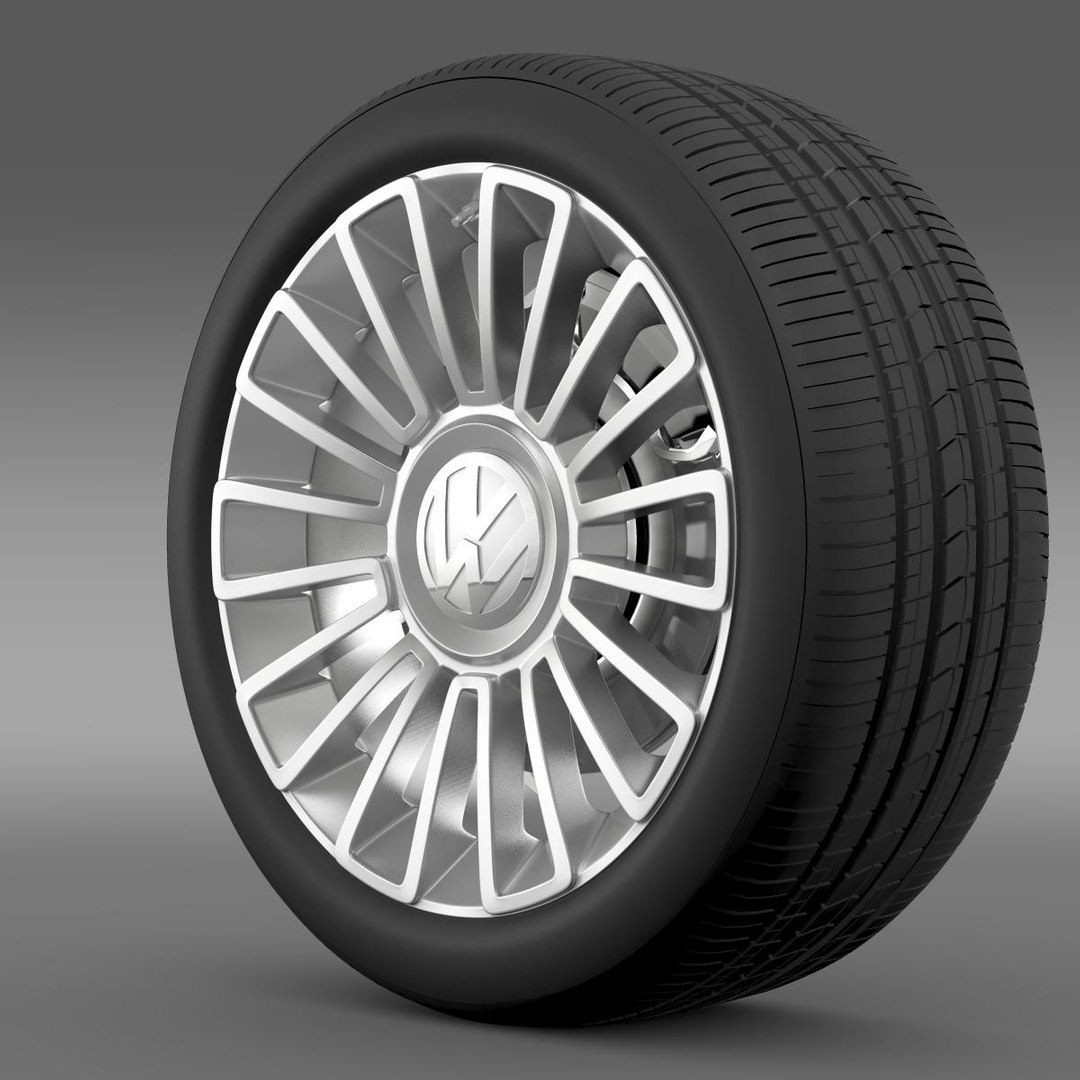 3d volkswagen wheel model