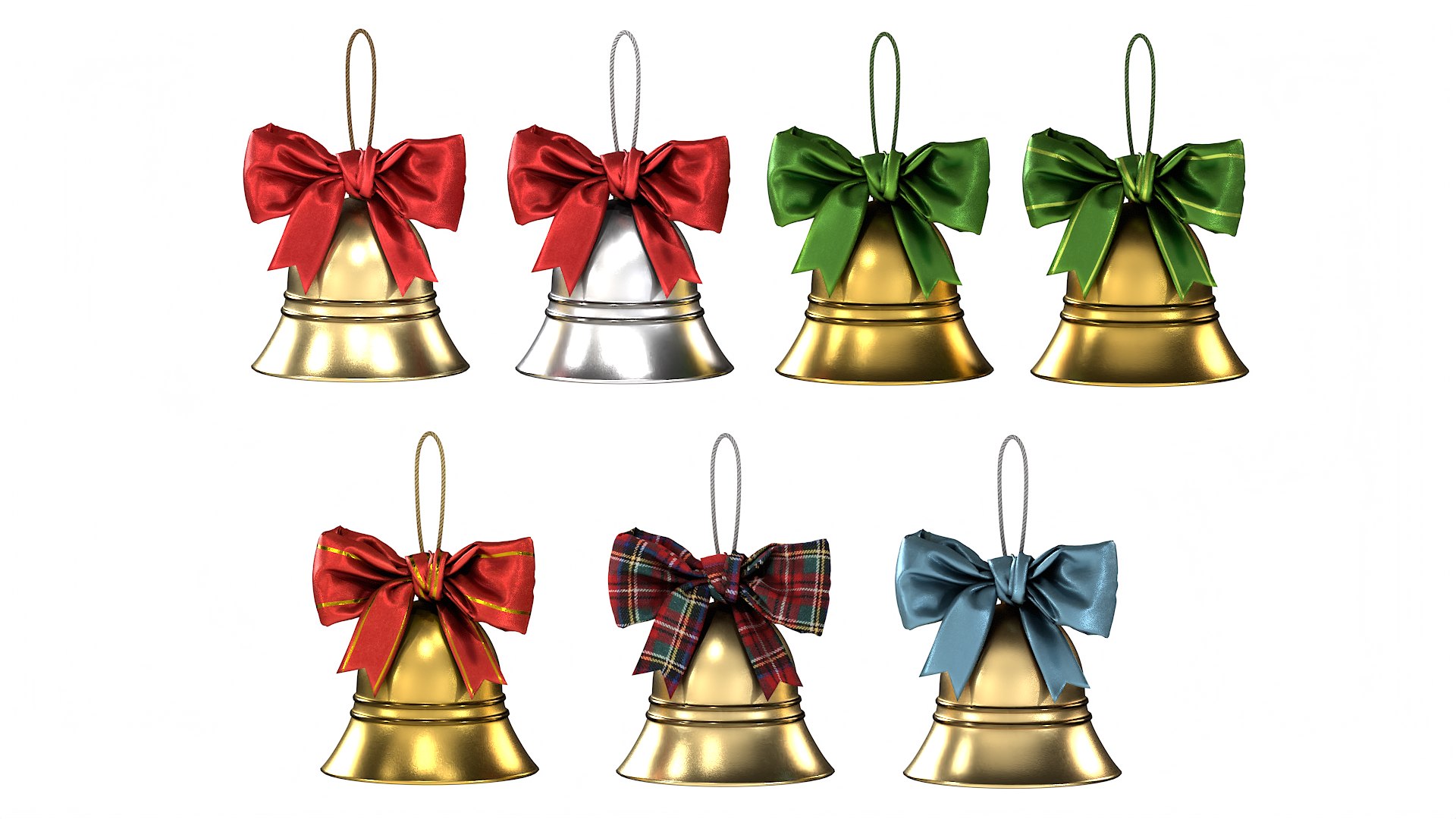 3D Christmas Bell - TurboSquid 2314719