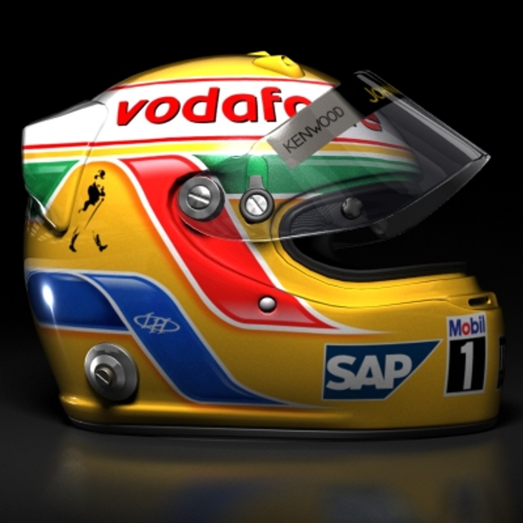3d Lewis Hamilton Helmet 2008