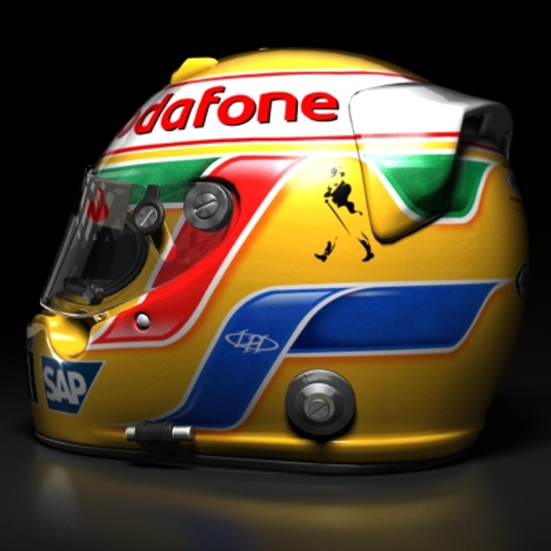 3d Lewis Hamilton Helmet 2008