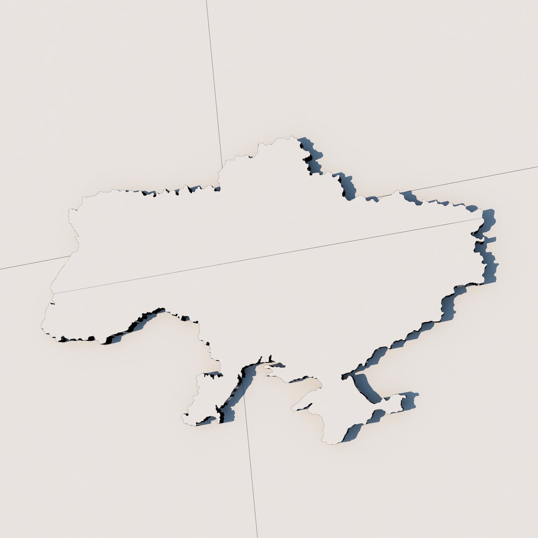 Ukraine Map Model - TurboSquid 1859553