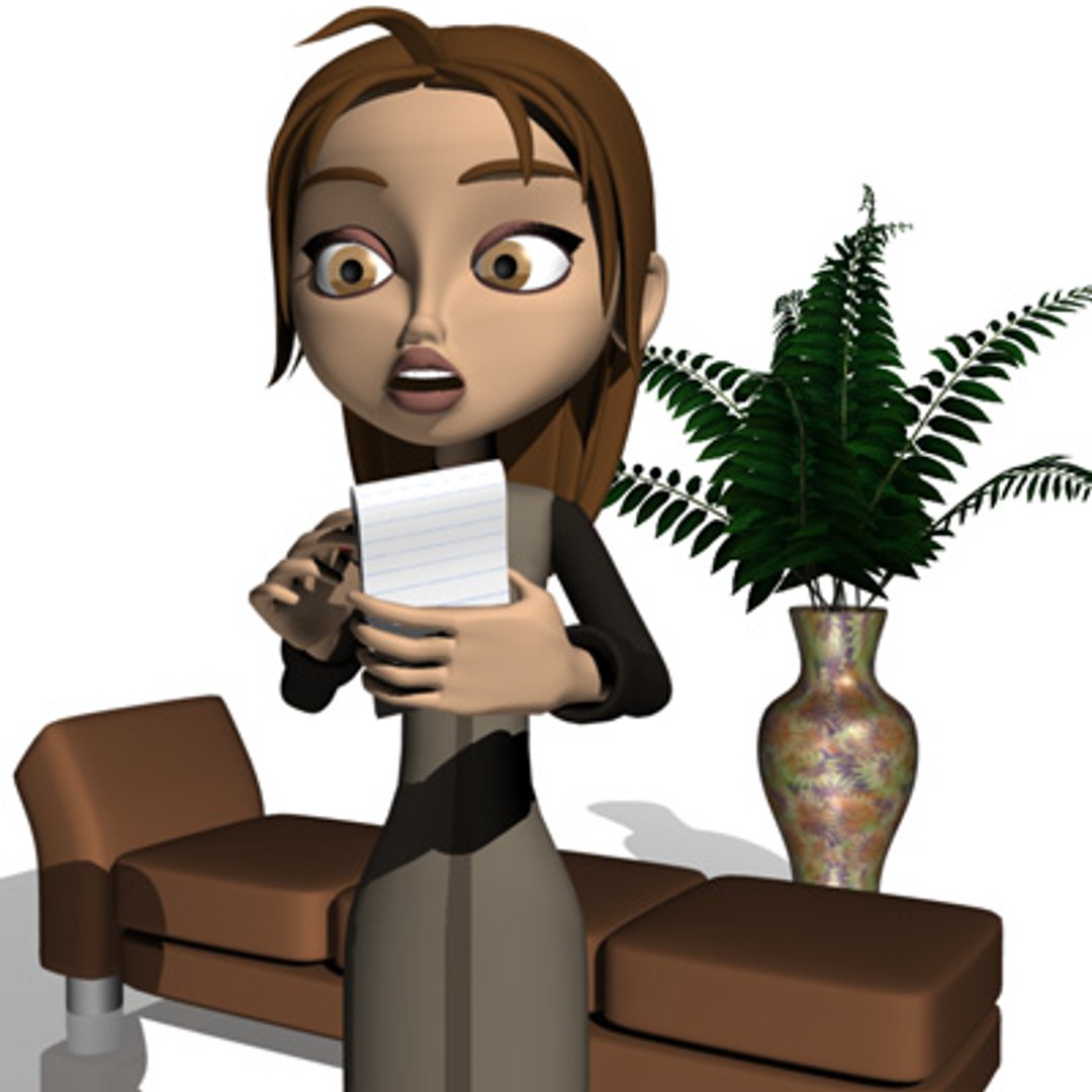 3d Anna Rigged Model