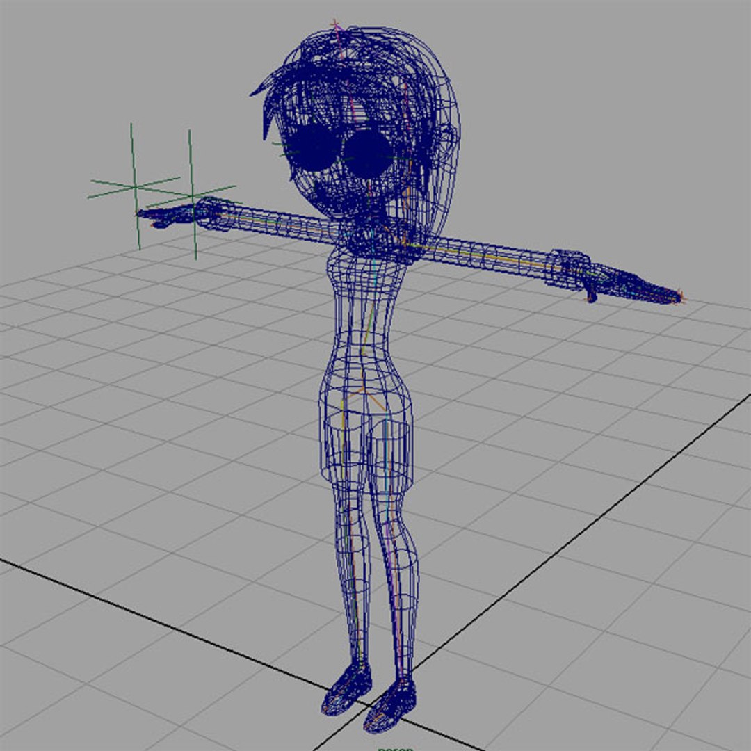 3d Anna Rigged Model