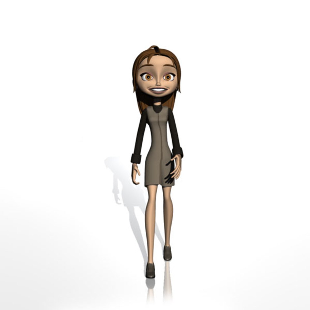 3d Anna Rigged Model