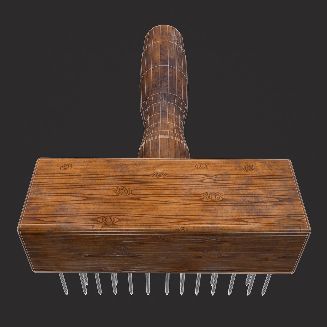 3D Wool Comb Model - TurboSquid 1836149