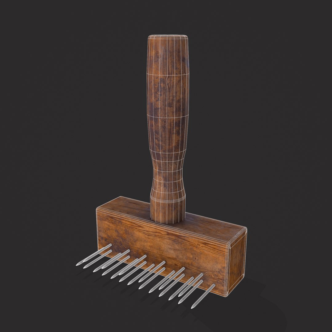 3D Wool Comb Model - TurboSquid 1836149