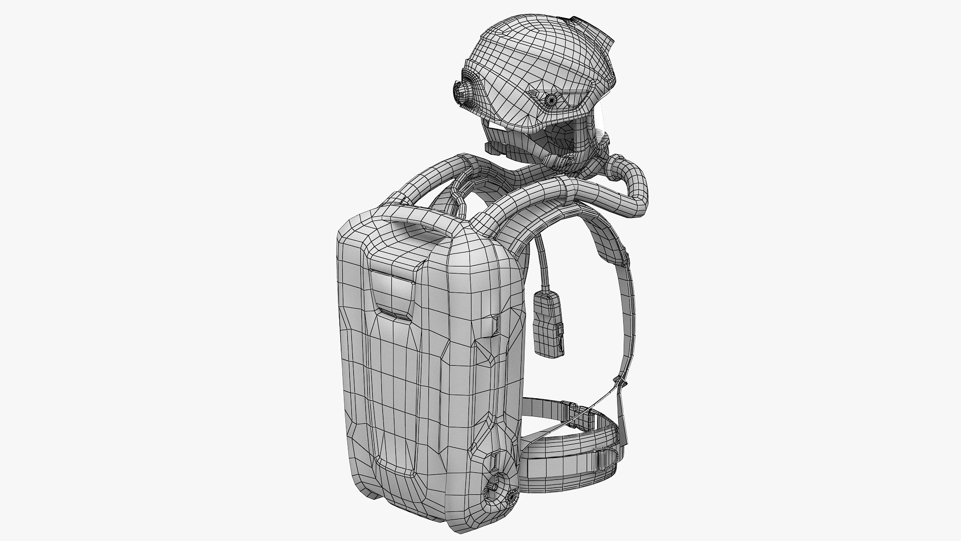 Drager Pro Air Closed Circuit Breathing Apparatus 3D - TurboSquid 2392157