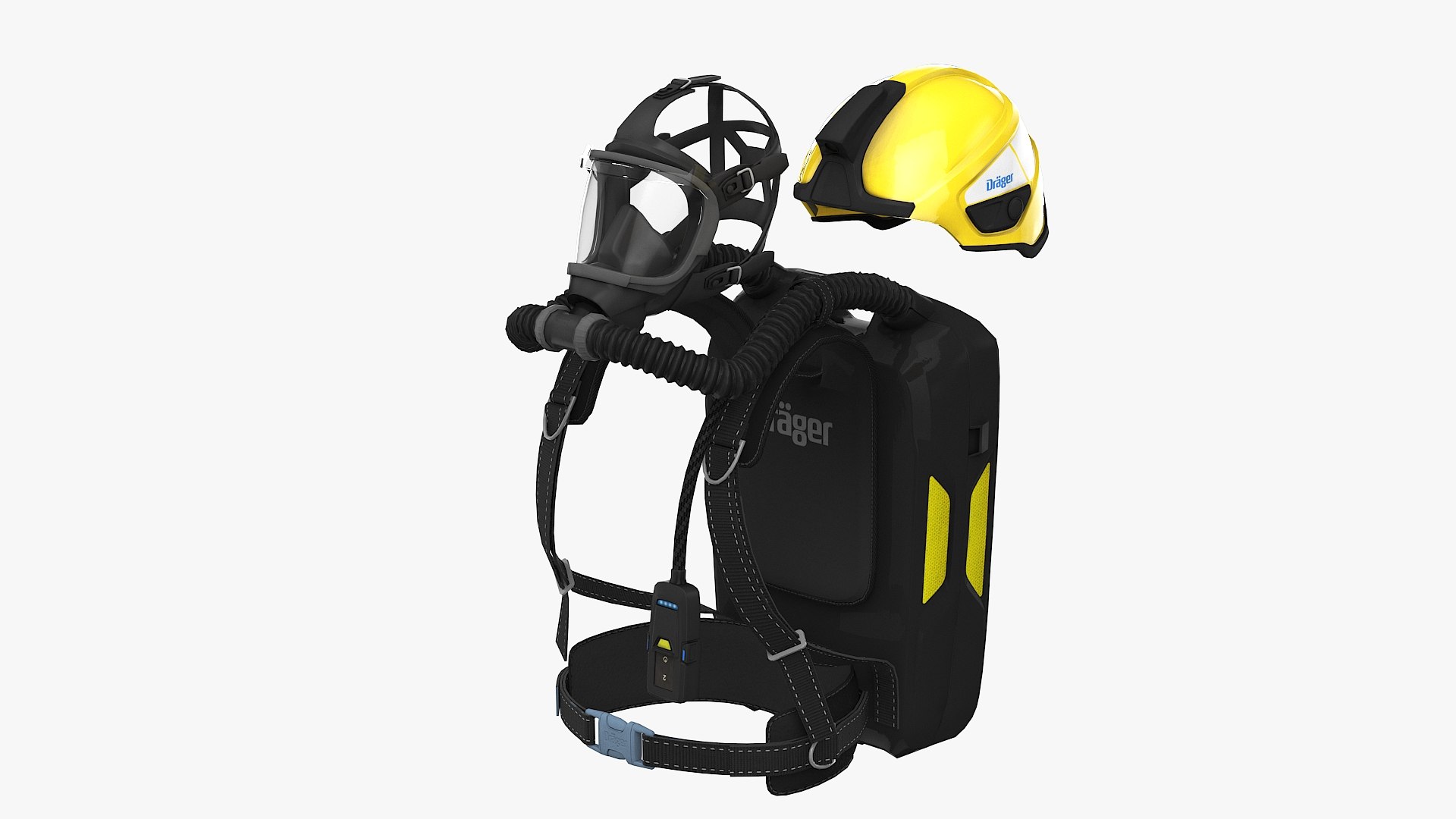 Drager Pro Air Closed Circuit Breathing Apparatus 3D - TurboSquid 2392157