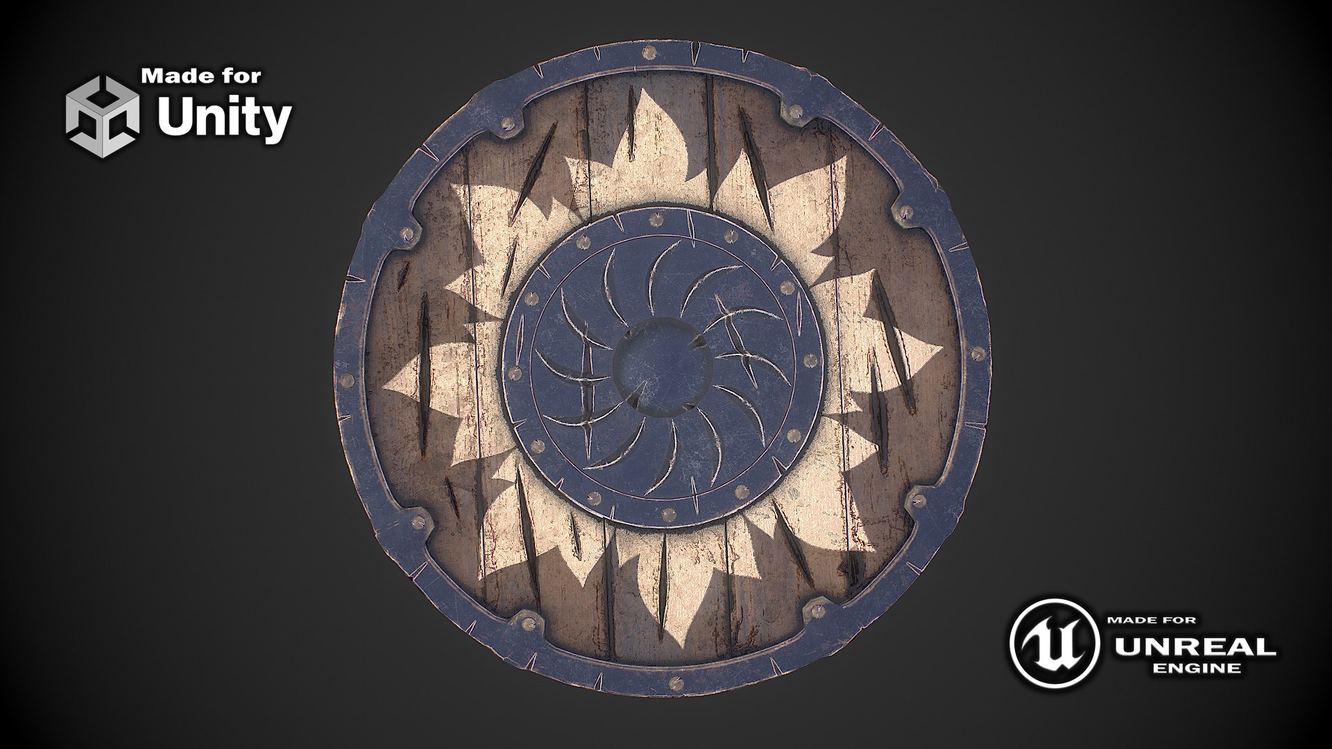 3D Viking Shield 3d Model Model - TurboSquid 2215371