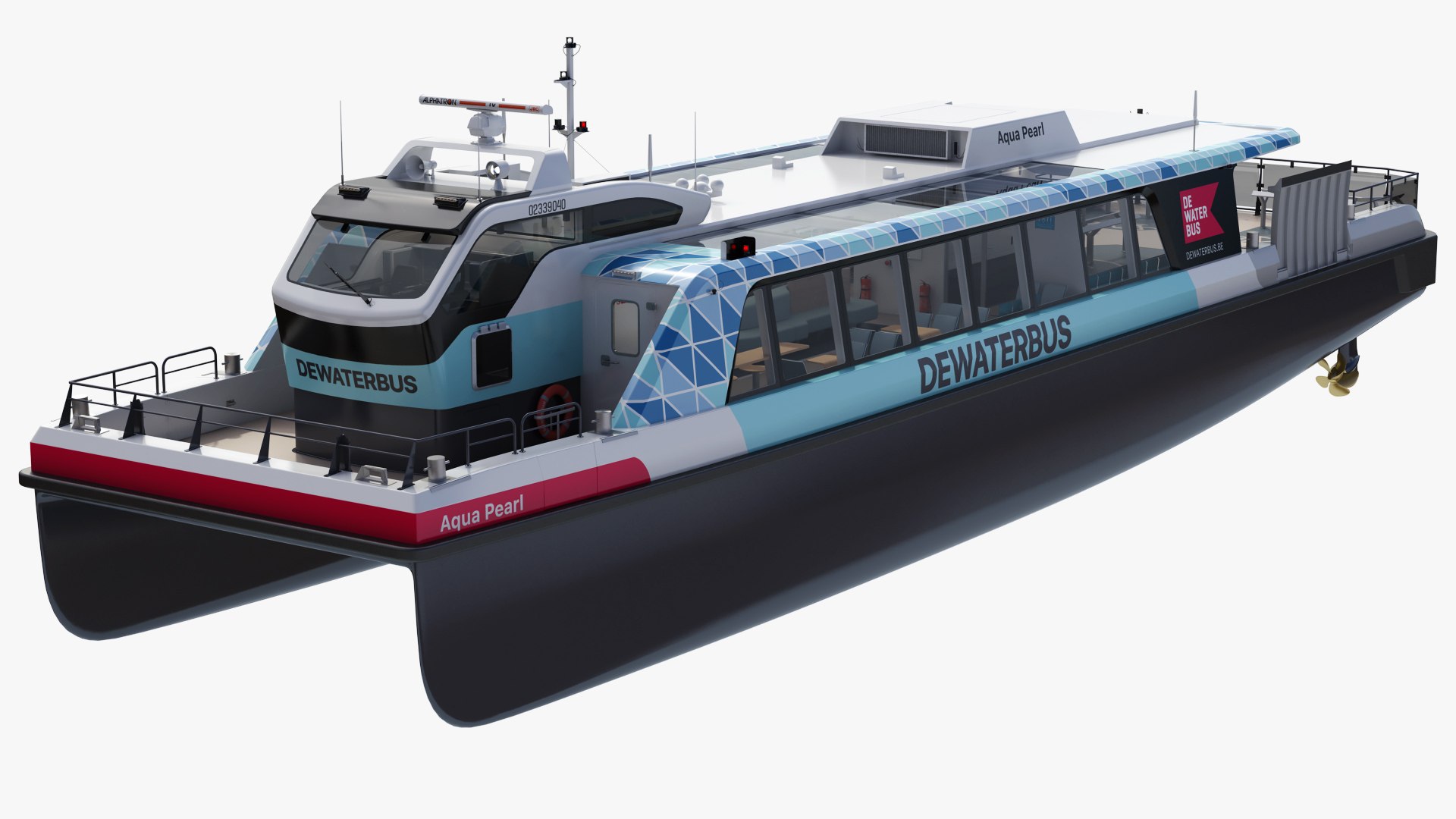 3D Waterbus Aqua Pearl Damen 2907 - TurboSquid 2185398