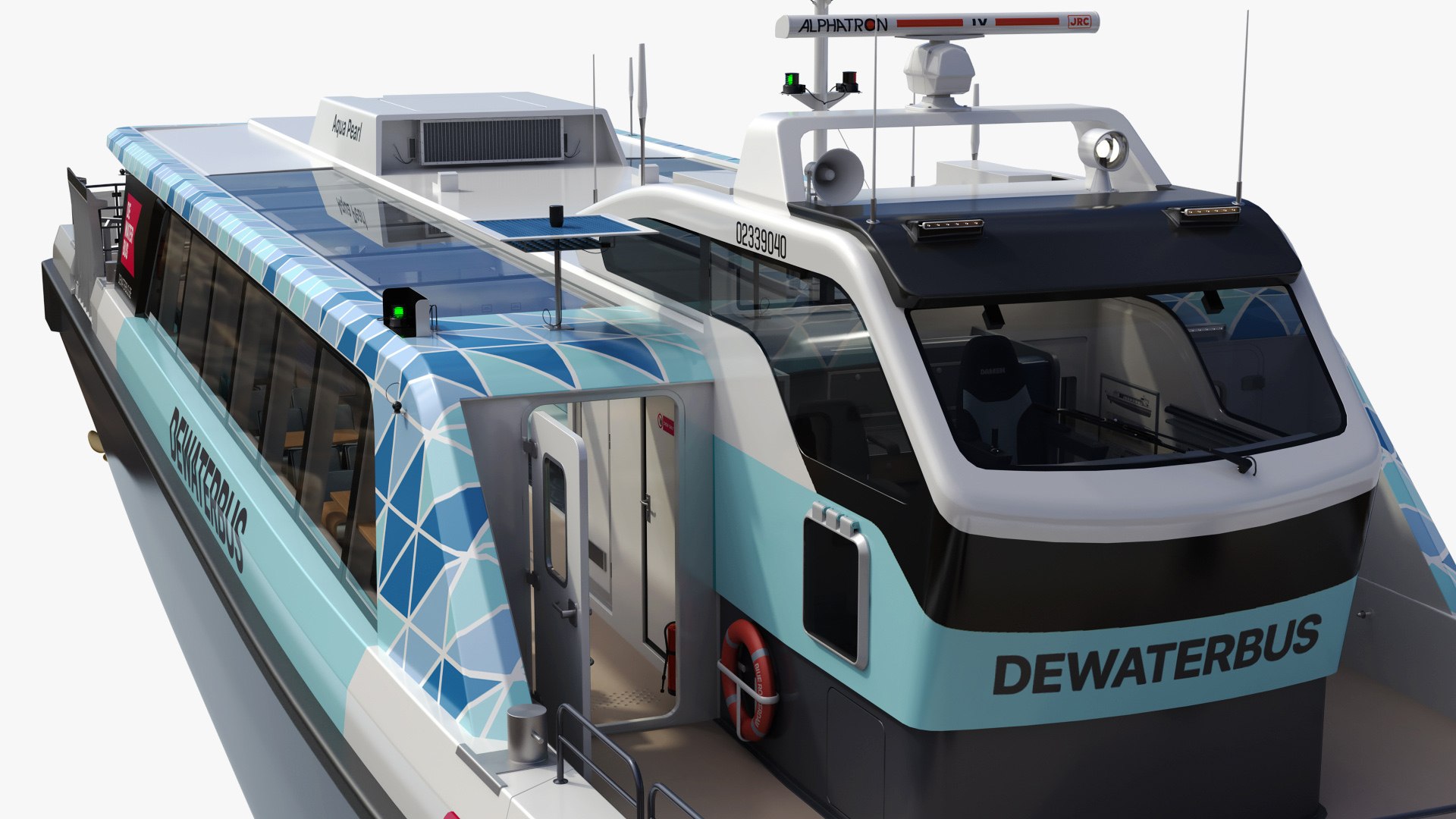 3D Waterbus Aqua Pearl Damen 2907 - TurboSquid 2185398