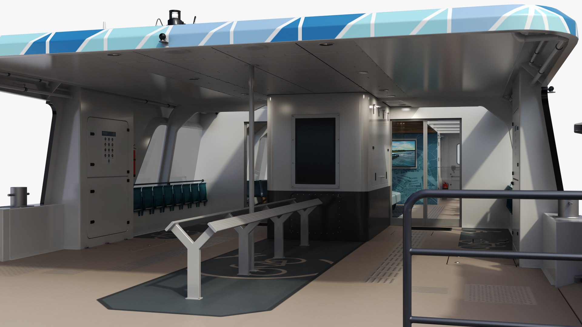 3D Waterbus Aqua Pearl Damen 2907 - TurboSquid 2185398