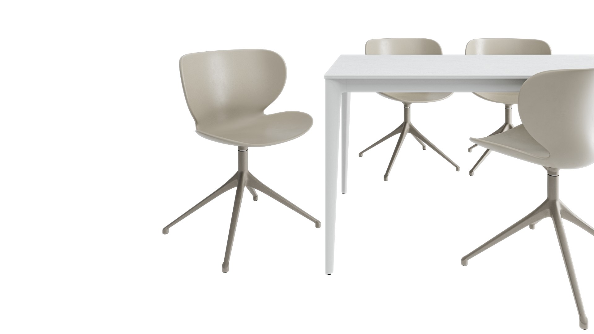 Torino dining table and Hamilton dining chair 3D model - TurboSquid 2111536